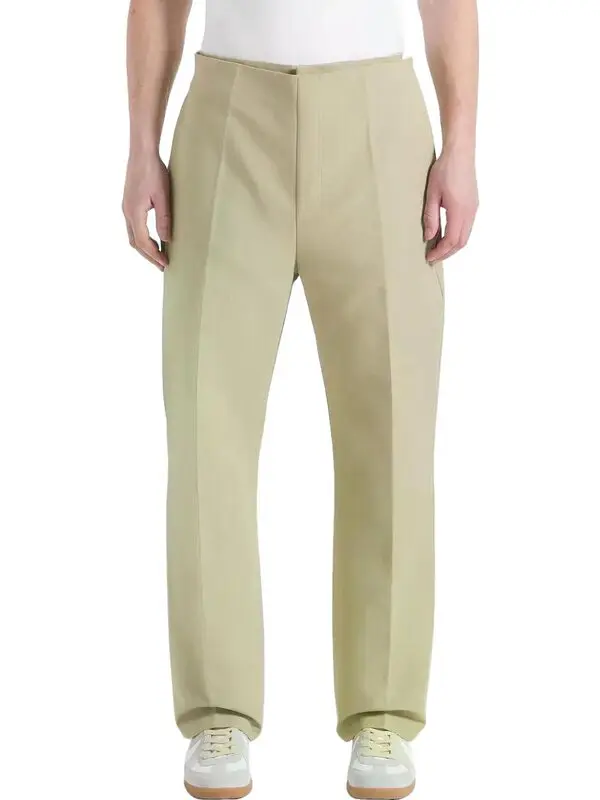 Manière De Voir Henri Foldover Trousers - Neutrals