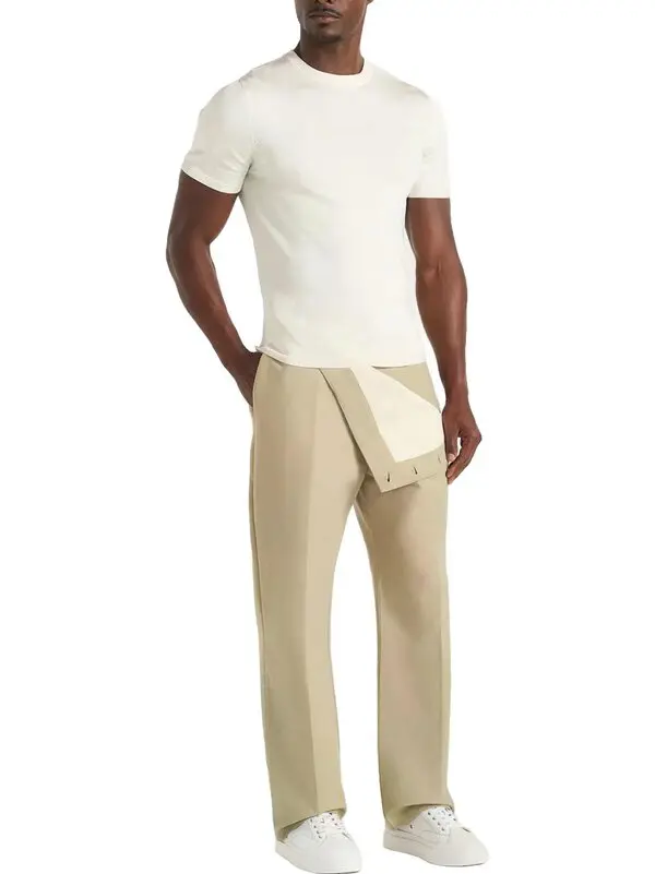 Manière De Voir Henri Foldover Trousers - Neutrals