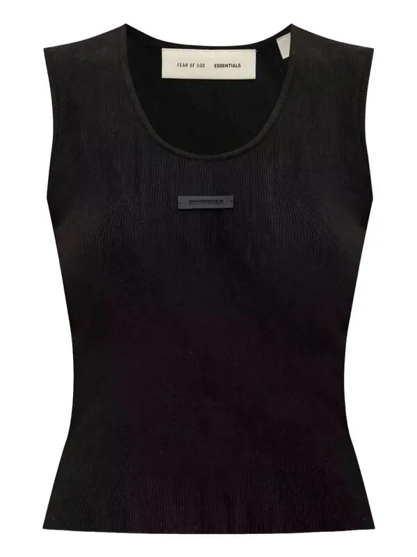 Fear Of God Ribbed Sleeveless Top - Black