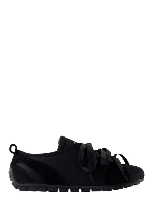 Simone Rocha Ballerina Grip Leather Sneakers - Black