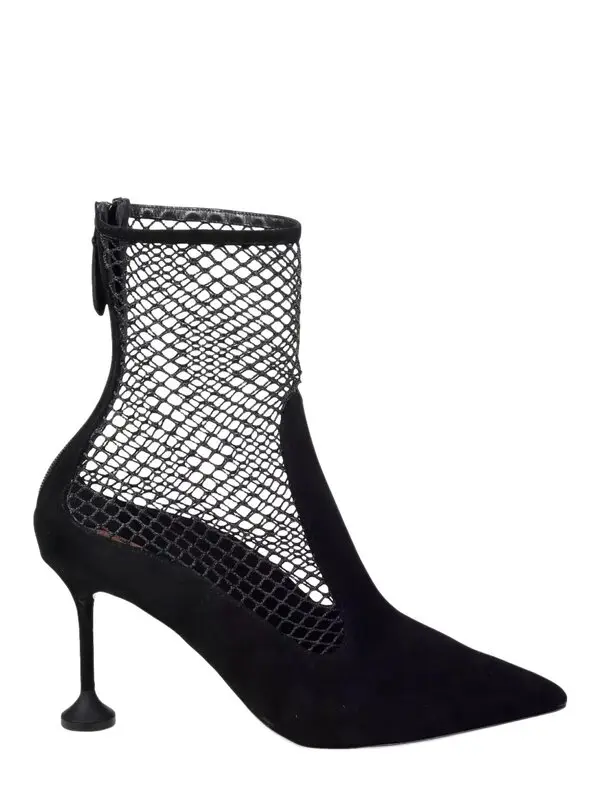 AQUAZZURA 85mm Mesh-insert Suede Pumps - Black