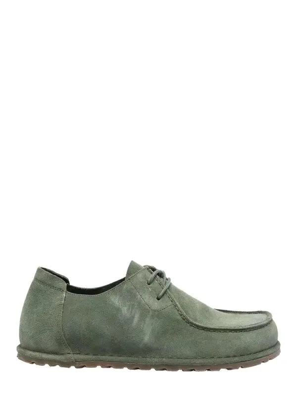 BIRKENSTOCK Suede Leather Lace-up Boat Shoes - Green