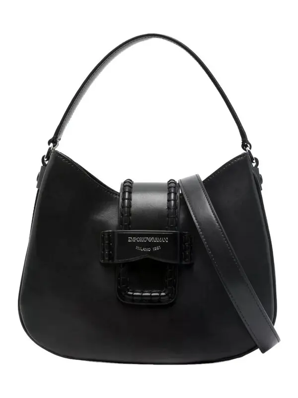 Emporio Armani Braided-detail Tote Bag - Black