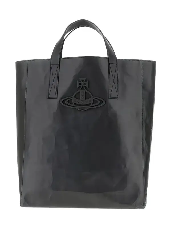 VIVIENNE WESTWOOD Orb-embellished Tote Bag - Black