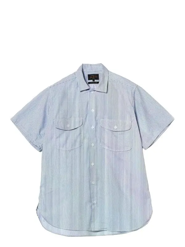 BEAMS Striped Shirt - Blue