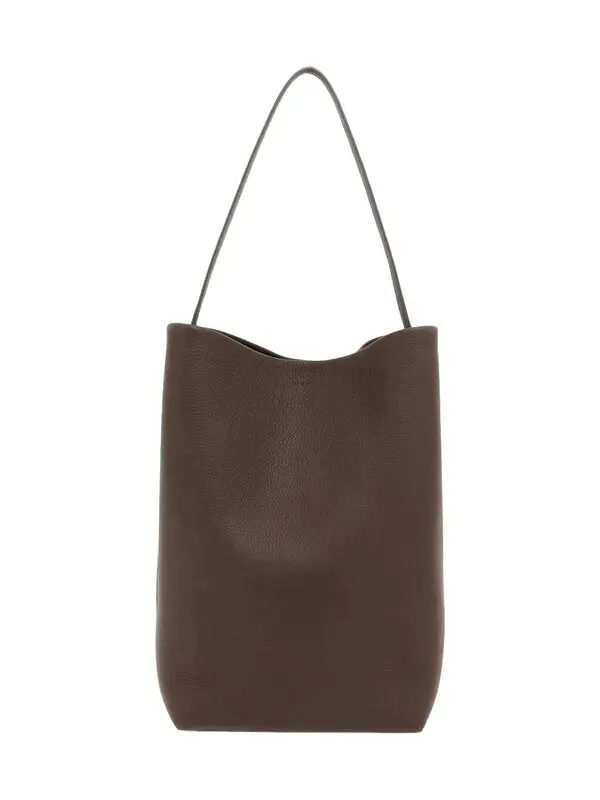 THE ROW N/s Park Grain-leather Shoulder Bag - Brown