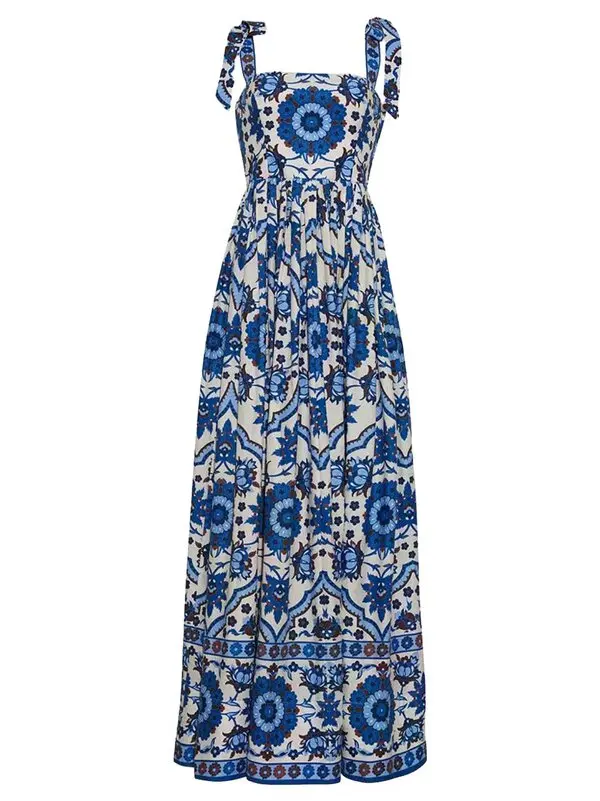 Cara Cara Tula Floral-print Maxi Dress - Blue