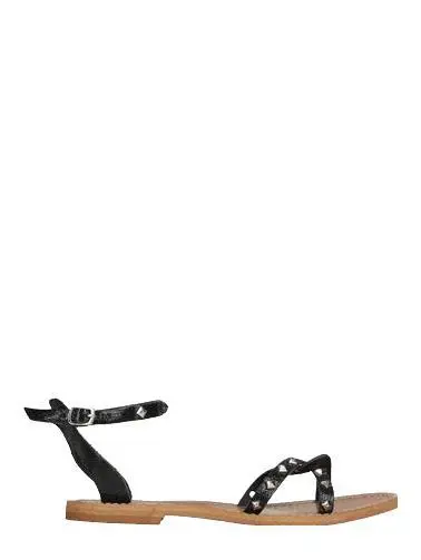 NEAR Leather Sandals - Black