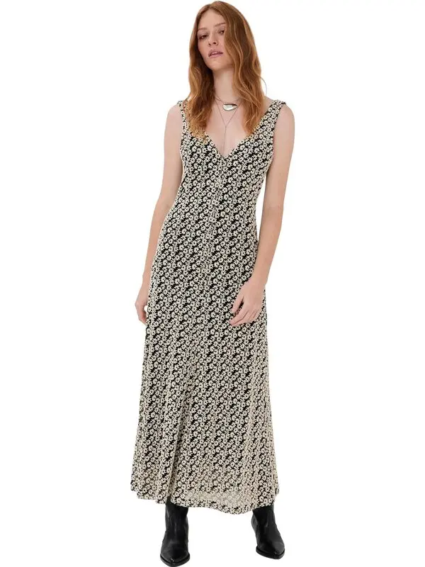 Isabel Marant Sonia Maxi Dress - Ecru/black