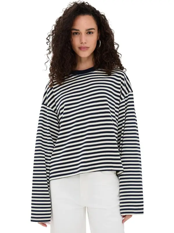 Lioness Bloom Long Sleeve - Navy Stripe