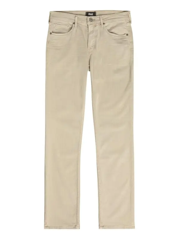 Paige Slim Straight-leg Jeans - Beige