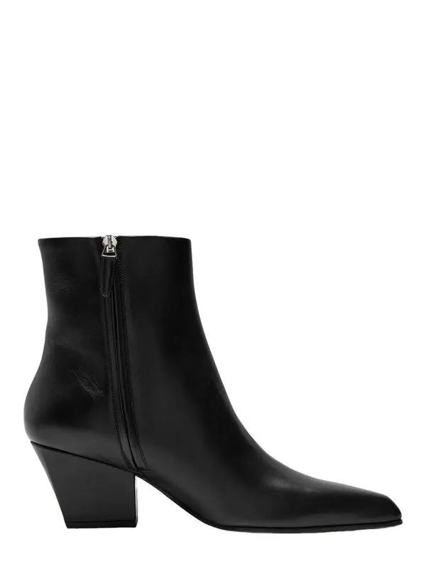 Paris Texas Jane 60 Leather Ankle Boots - Black
