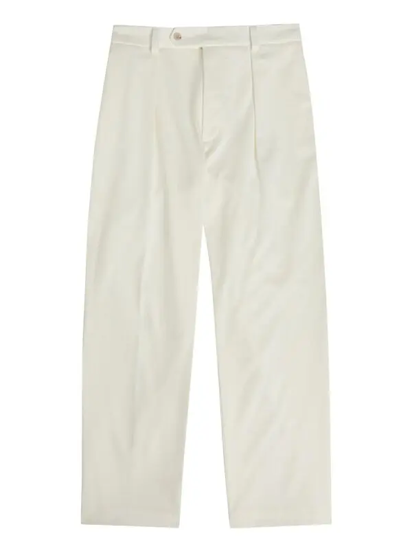 Hugo Boss Stretch-cotton Trousers - White