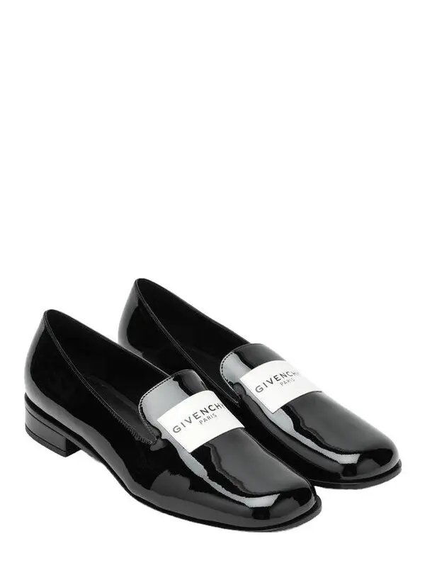 Givenchy Patent Leather Tuxedo Loafers - Black