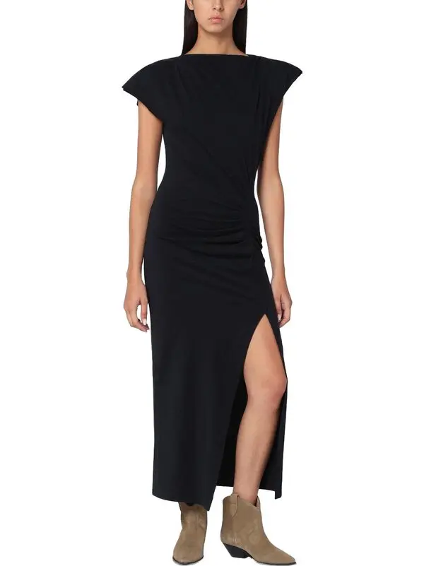 Isabel Marant Nadela Cotton Dress - Black