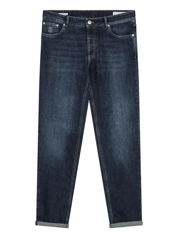 Brunello Cucinelli Dark Denim Jeans - Blue