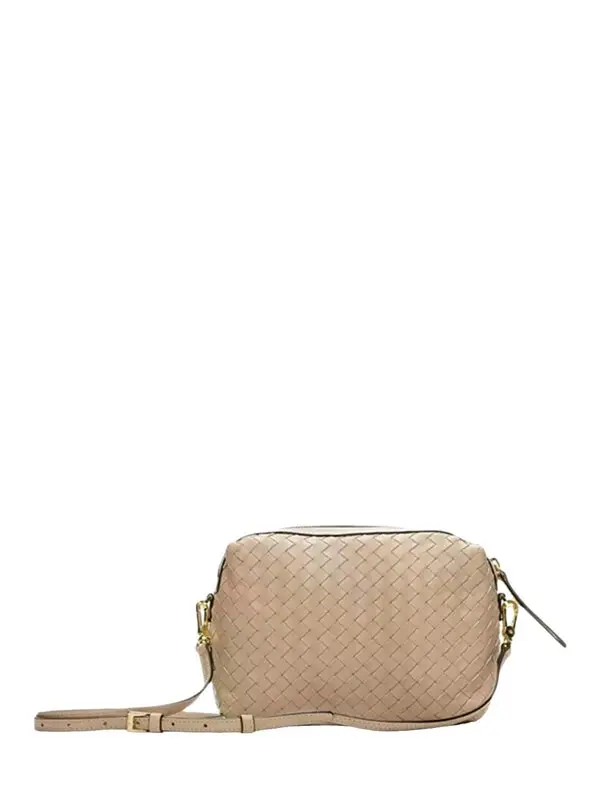 POCHE PARIS Woven Crossbody Bag - Brown