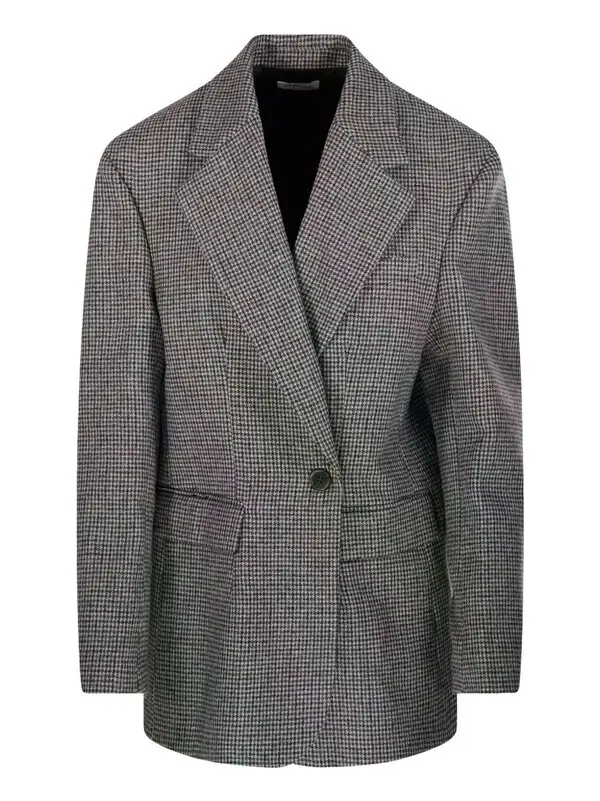 P.a.r.o.s.h Houndstooth Blazer - Brown