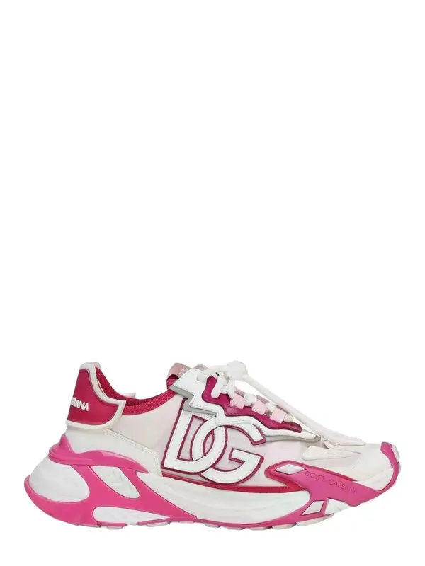 Dolce & Gabbana Logo-patch Chunky Sneakers - Pink