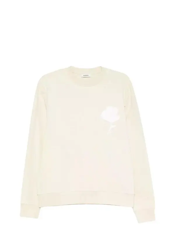 Sandro Crew Neck Sweatshirt - Neutrals