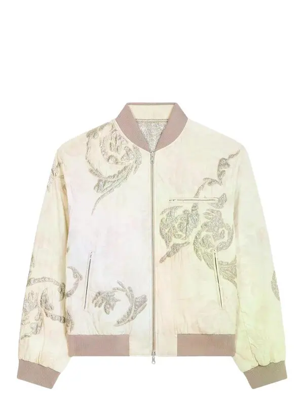 Dries Van Noten Embroidered Bomber Jacket - Neutrals