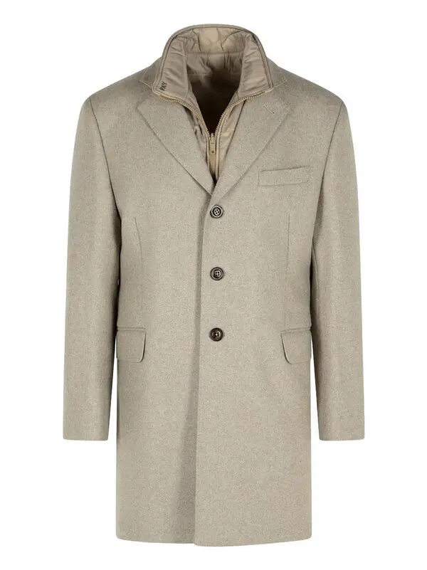 FAY Easy Polyamide Coat - Beige