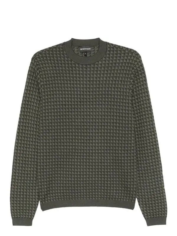 Emporio Armani Wool Crewneck Jumper - Green