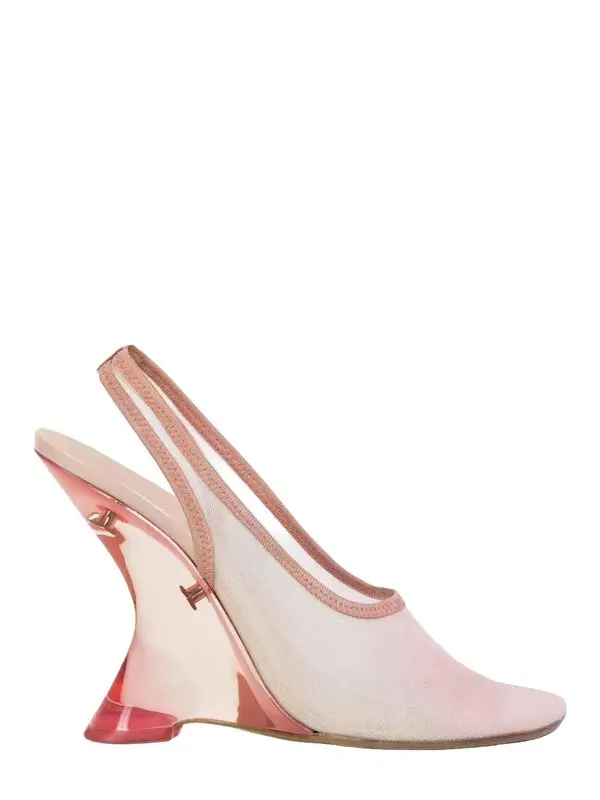 Dries Van Noten Slingback Wedge Pumps - Pink
