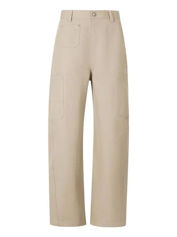 Givenchy Straight Cotton Trousers - Brown