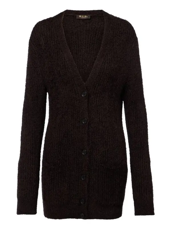 Loro Piana Silk And Cashmere Cardigan - Black