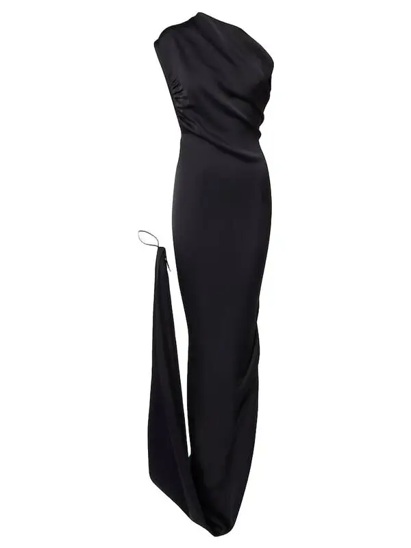 VIVIENNE WESTWOOD Andreas Draped One-shoulder Gown - Black