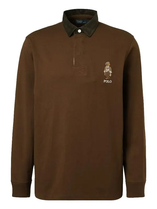 Polo Ralph Lauren Polo Bear Cotton Polo Shirt - Brown