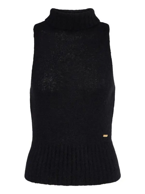 TOM FORD Cashmere And Silk Turtleneck Top - Black
