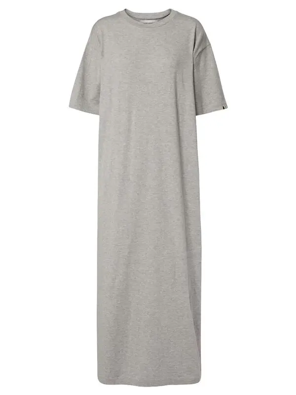 EXTREME CASHMERE X Kris Cotton And Cashmere Maxi Dress - Grey