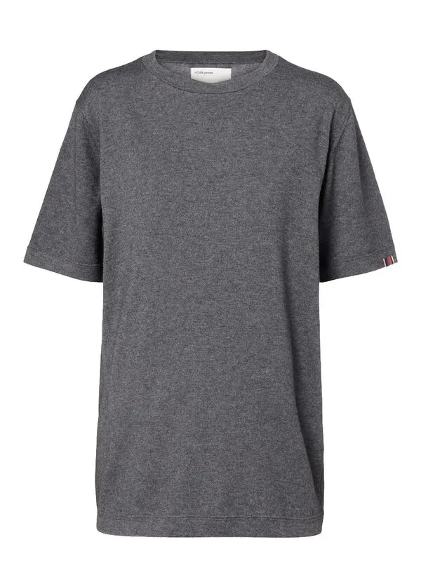 Extreme Cashmere James Cotton And Cashmere T-shirt - Grey