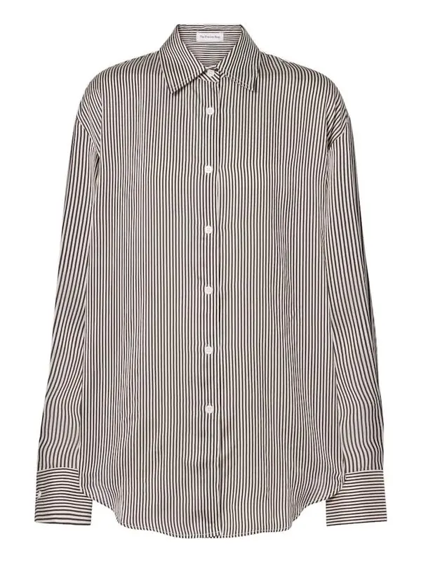 THE FRANKIE SHOP Lui Striped Shirt - Black