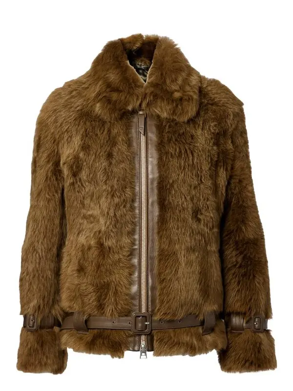 TOM FORD Shearling Jacket - Green