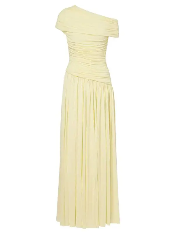 Simkhai Rhiannon Gathered Jersey Maxi Dress - Yellow