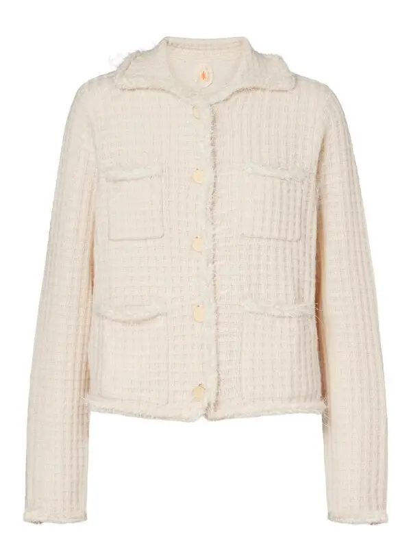 Jardin Des Orangers Wool And Cashmere Cardigan - White