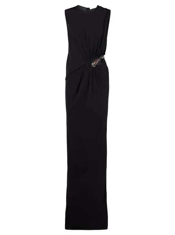Christopher Esber Encased Nature Jersey Maxi Dress - Black