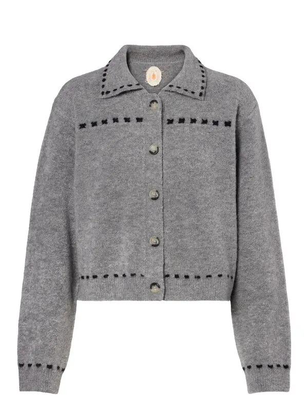 Jardin Des Orangers Wool And Cashmere-blend Cardigan - Grey