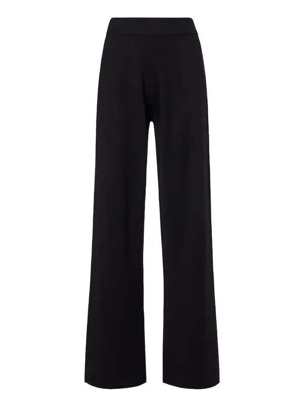 Jardin Des Orangers Wide-leg Virgin Wool Pants - Black