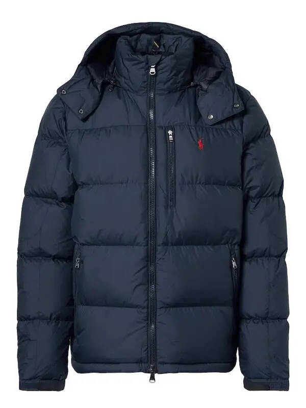Polo Ralph Lauren Puffer Down Jacket With Detachable Hood - Blue