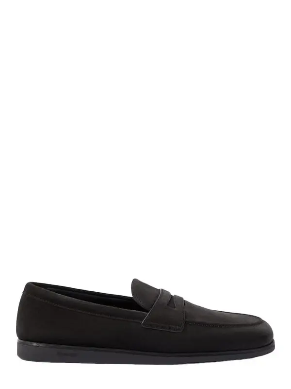 Church's Portsmouth Suede Penny Loafers - Black
