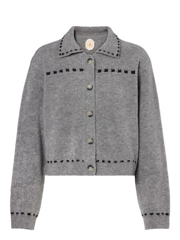Jardin Des Orangers Wool And Cashmere-blend Cardigan - Grey