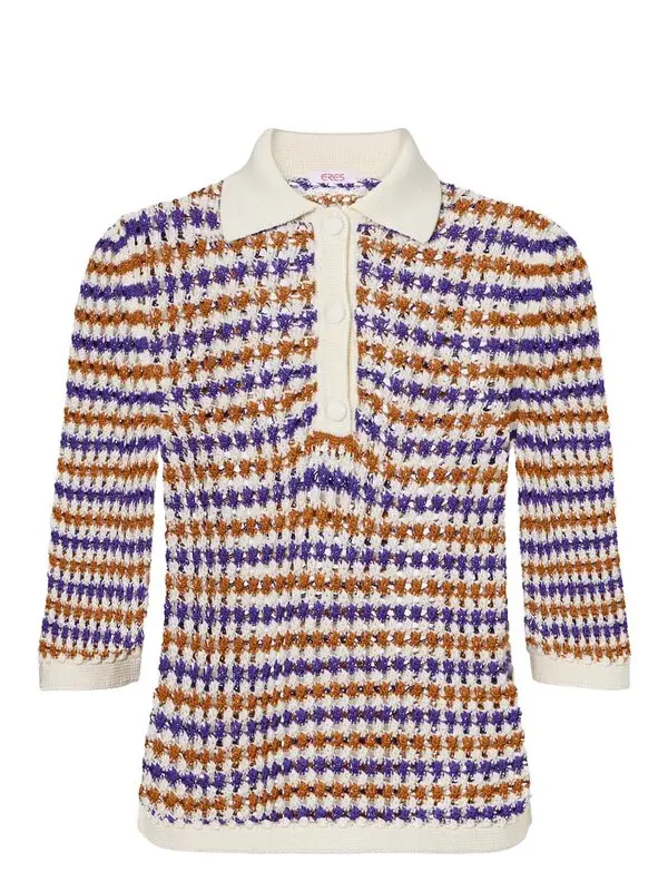 ERES Comeback Open-knit Polo Shirt - Multicoloured