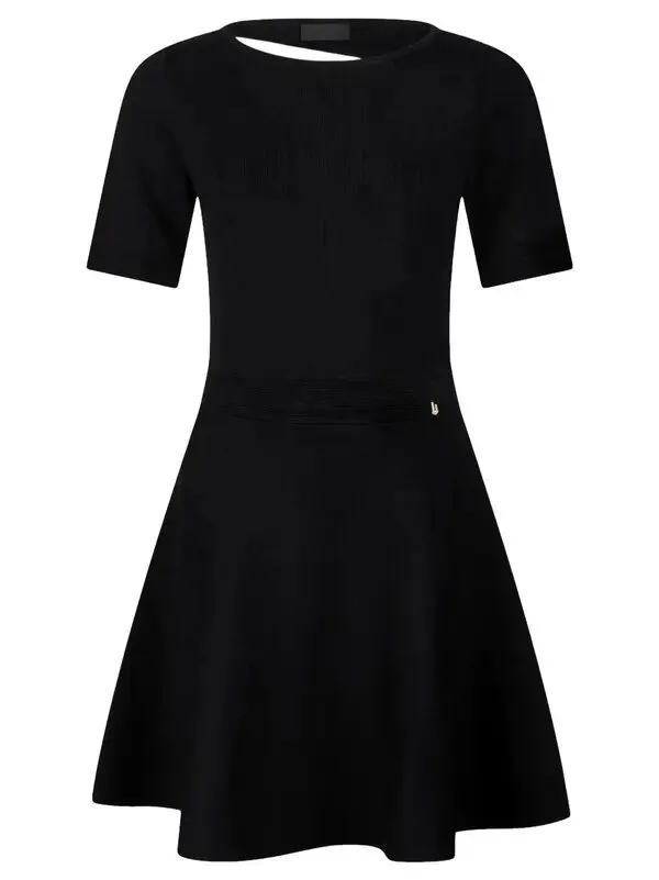 Liu Jo Knitted Flared Dress - Black