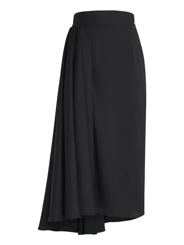 EDELINE LEE Charmeuse Aurora Maxi Skirt - Black