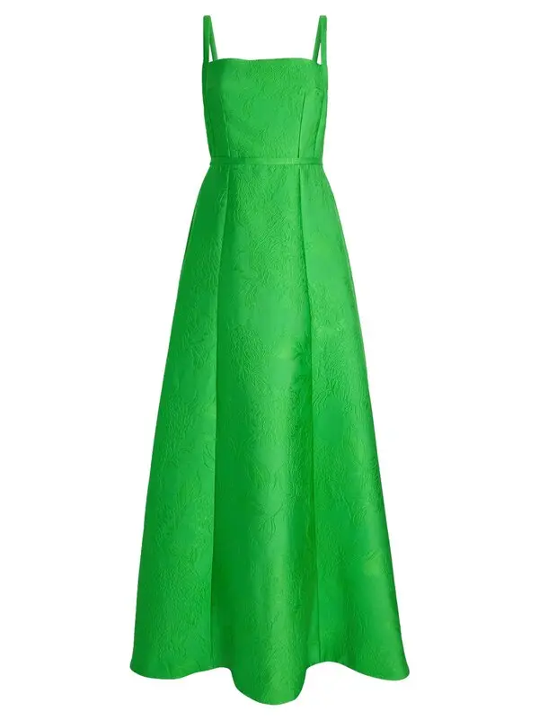 EMILIA WICKSTEAD Satin Mathilde Gown - Green