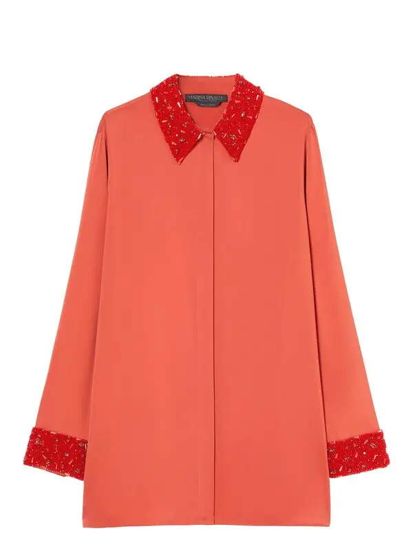 Marina Rinaldi Mrezagara Blouse - Red